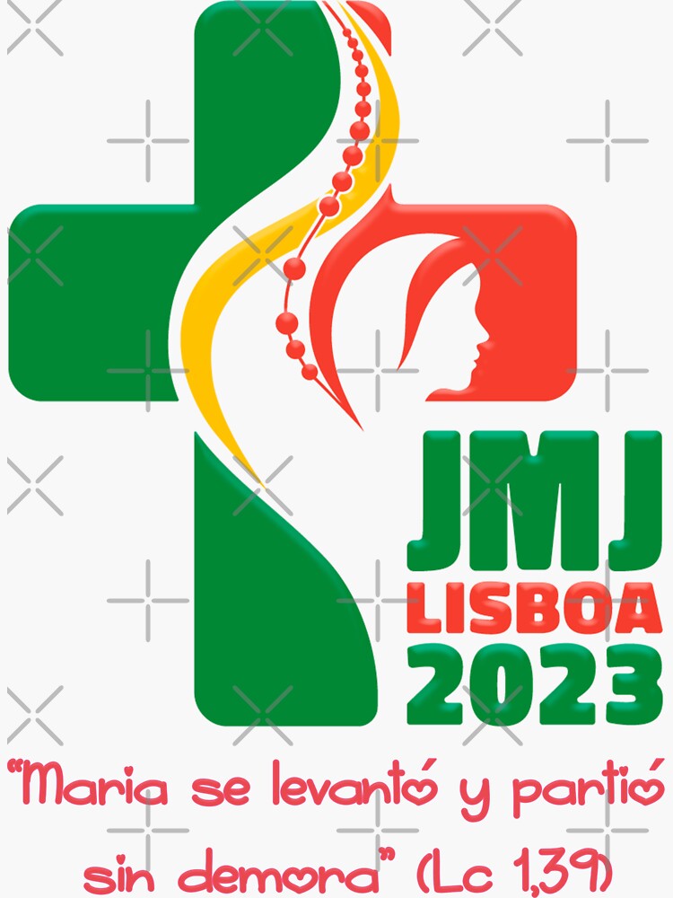"JMJ CATHOLIC" Sticker by UTOPIAXD | Redbubble