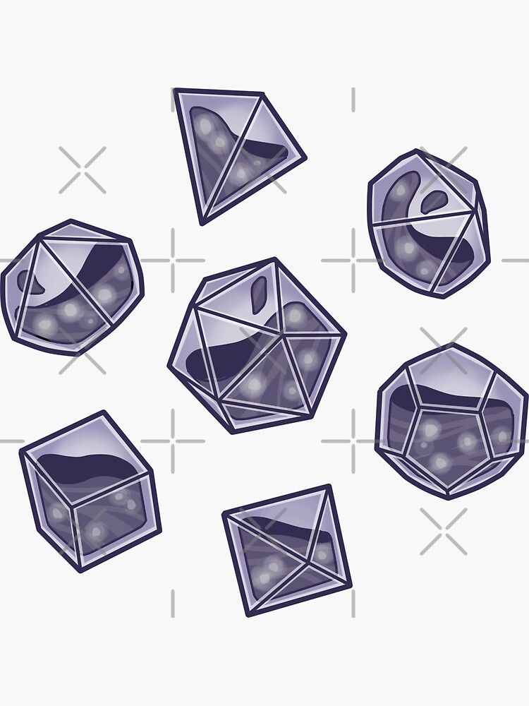 "Essek Dice Set" Sticker for Sale by faedraws | Redbubble