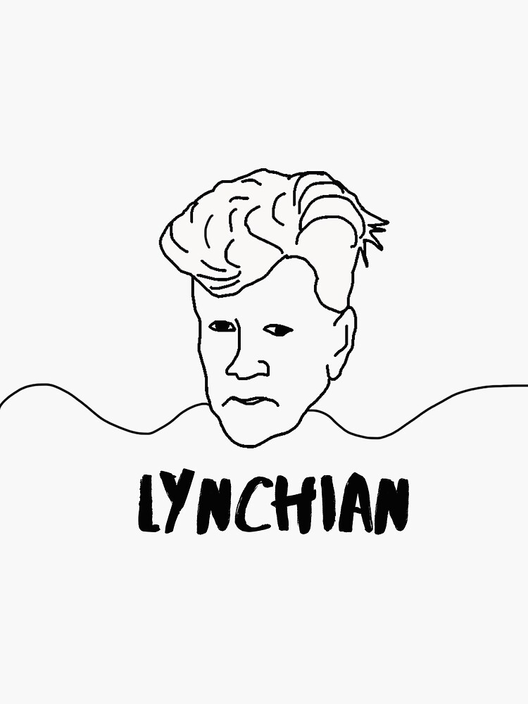 "David Lynch doodle" Sticker for Sale by tothhelga | Redbubble