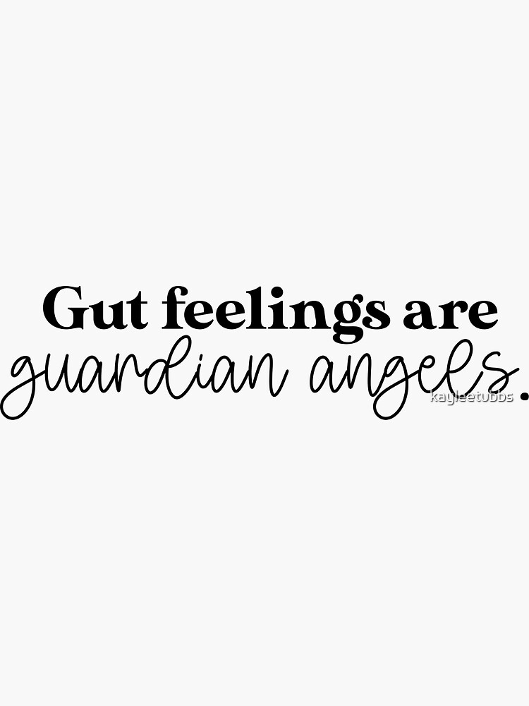 Gut Feelings Guardian Angels Sticker For Sale By Kayleetubbs