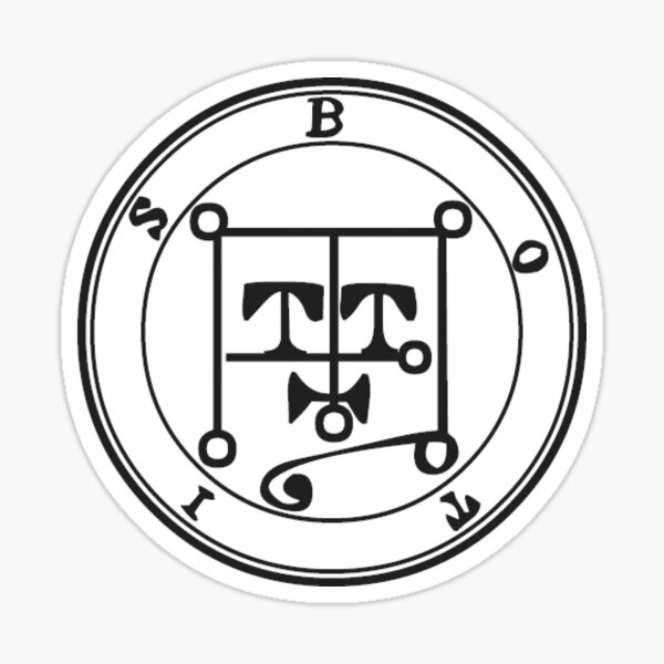 "Count President Botis - Black Sigil" Sticker for Sale by DavidAGA ...