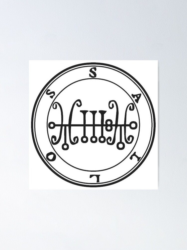 "Duke Sallos - Black Sigil" Poster for Sale by DavidAGA | Redbubble