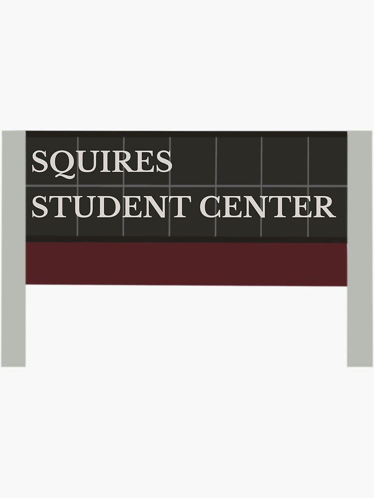 "Squires Student Center" Sticker by kashinikore | Redbubble