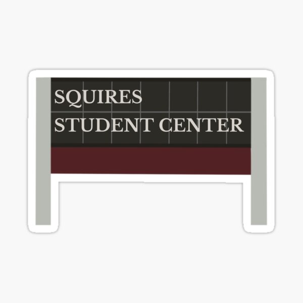 "Squires Student Center" Sticker by kashinikore | Redbubble