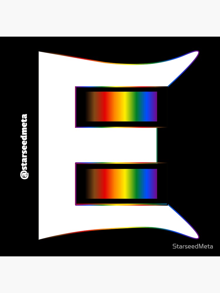 "Equality | Letter E" Sticker for Sale by StarseedMeta | Redbubble