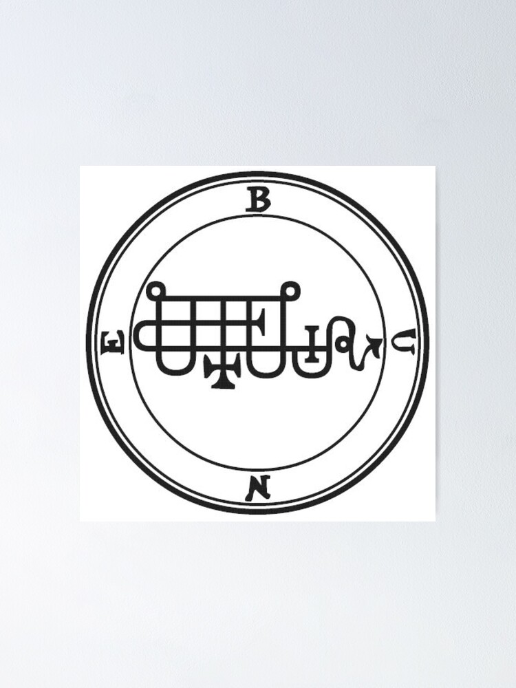 "Duke Bune - Black Sigil" Poster for Sale by DavidAGA | Redbubble