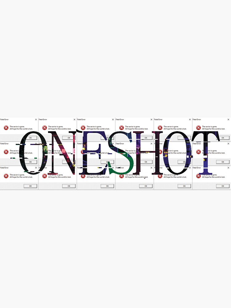 "oneshot" Sticker for Sale by OnlyManOnMars | Redbubble