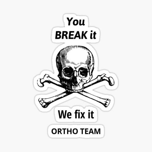 "Orthopedic Team" Sticker by Ernest2021 | Redbubble