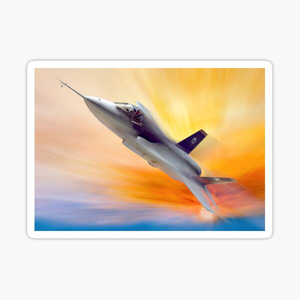 "JSF F-35 Lightning" Sticker for Sale by bmphoto | Redbubble
