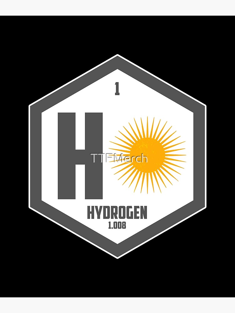 "Hydrogen Chemical Element Periodic Table Gift" Poster for Sale by ...