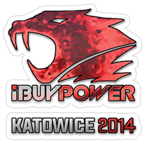 "iBUYPOWER Holographic Sticker 1"" Stickers by muisemike | Redbubble