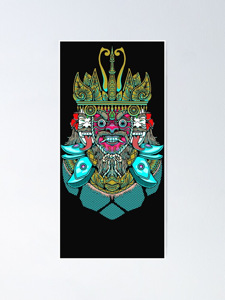 "Balinese topeng art" Poster for Sale by Bagusanom | Redbubble