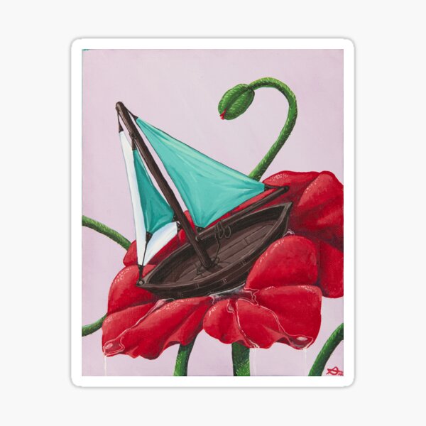 "Mare Rubrum - Original Painting" Sticker for Sale by LittleSunBoy ...