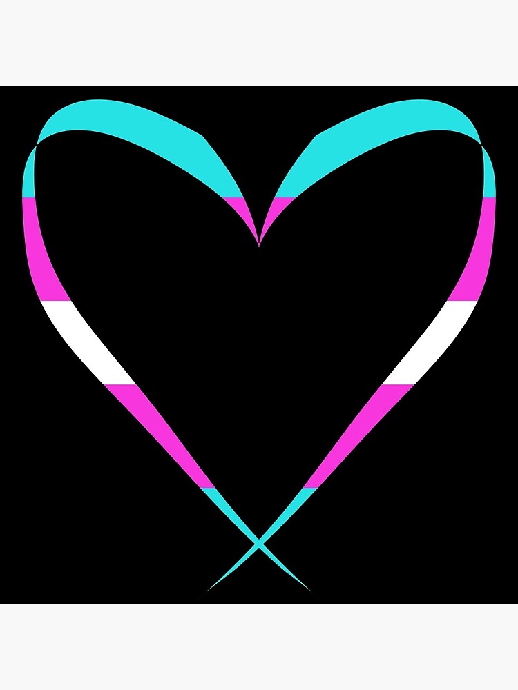"Trans Heart" Poster for Sale by EmmaMelgoza | Redbubble