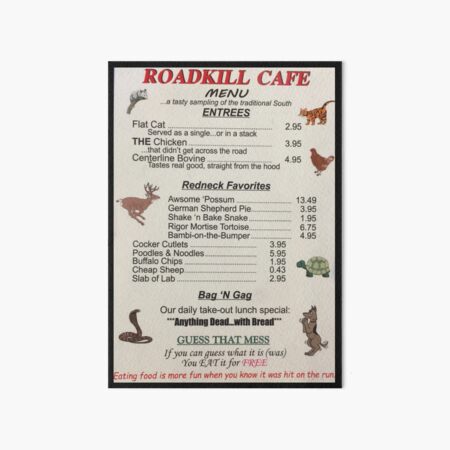 "Road Kill Cafe" Art Board Print for Sale by MichaelDTaylor | Redbubble