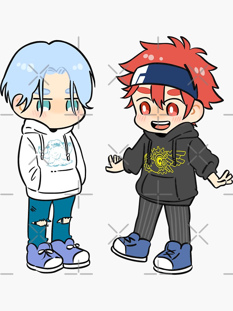"Chibi Reki and Langa" Sticker by skychloearts | Redbubble