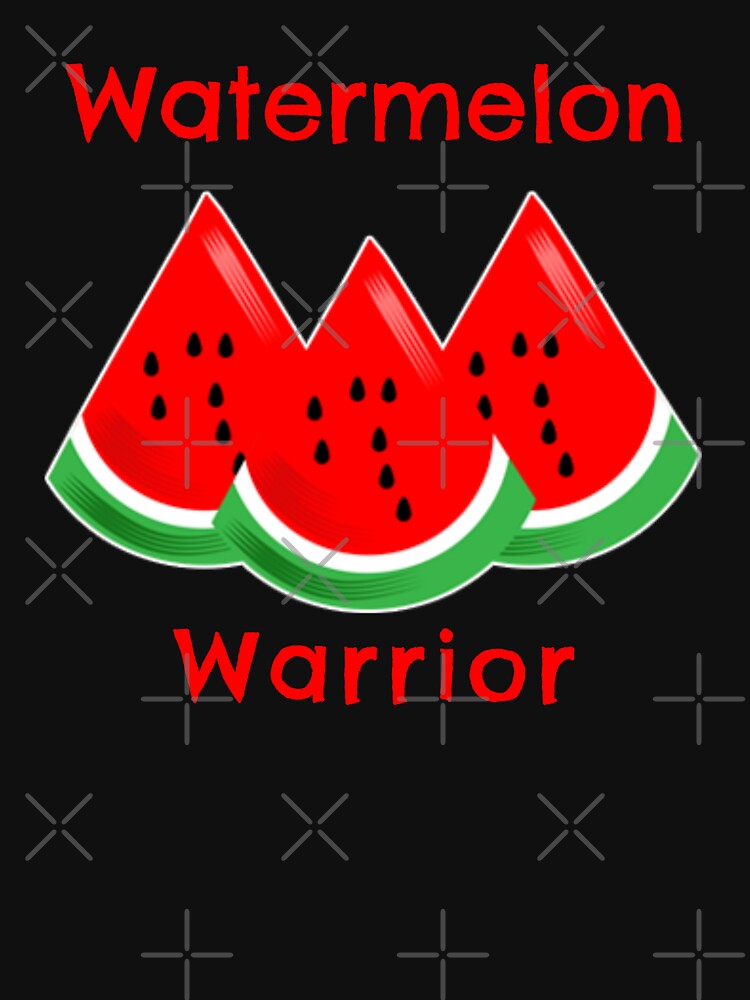 "Watermelon Warrior Fruit Lovers Vegetarians Vegans" T-shirt by ...
