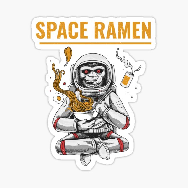 "Space Ramen, Ramen Astronaut, Monkey Astronaut with Space Ramen, Space ...