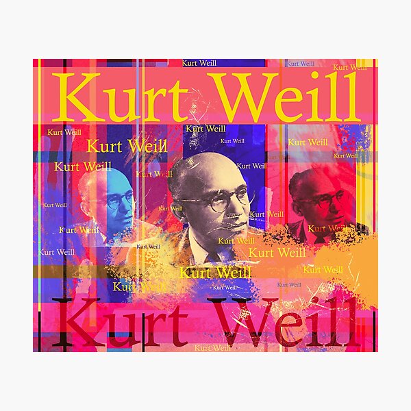 "beautiful Kurt Weill portrait, aesthetic collage of the well-known ...