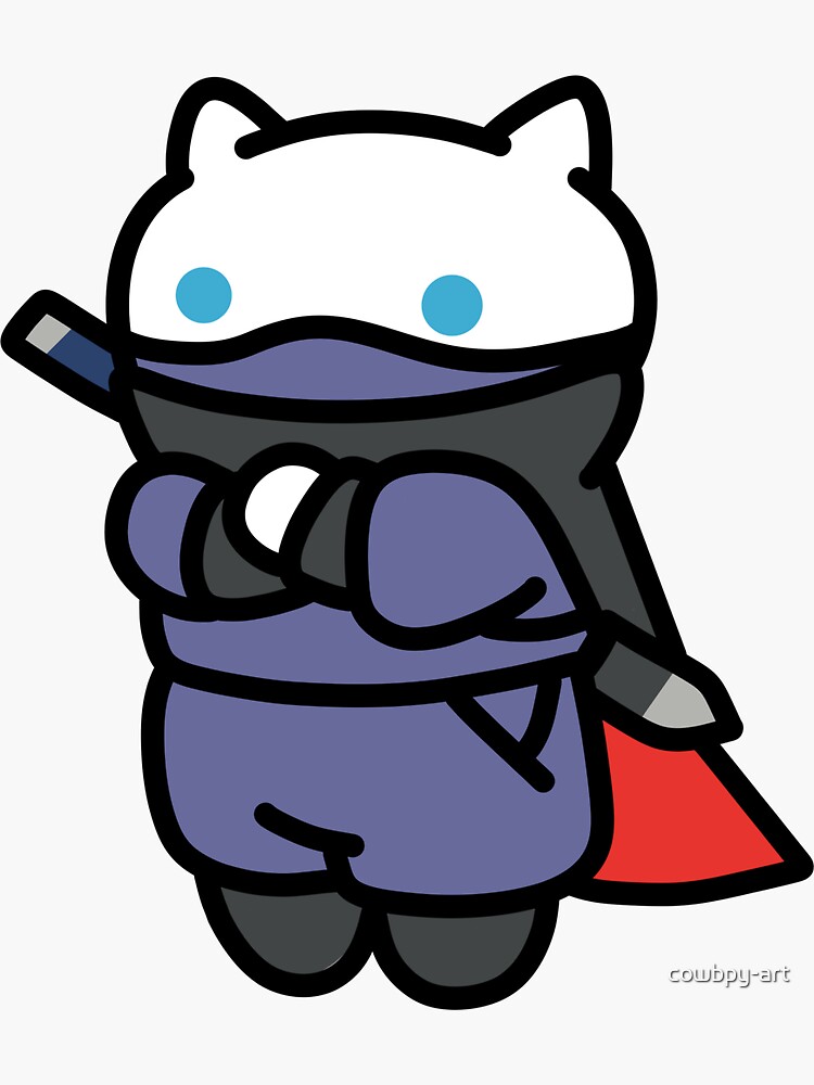 "White Shadow" Sticker for Sale by cowbpy-art | Redbubble