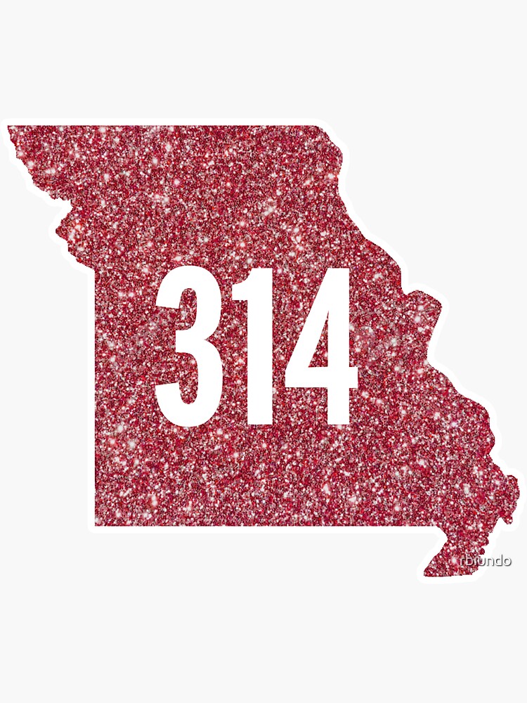 "314 St. Louis Missouri" Sticker by rbiundo | Redbubble