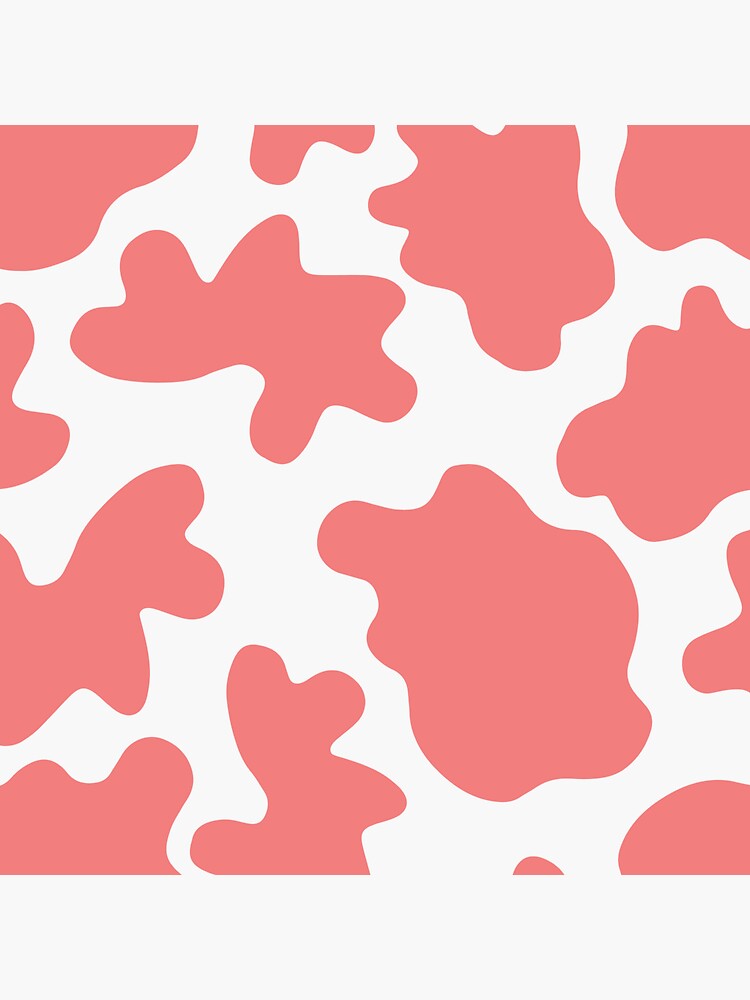 "Pink cow print " Sticker for Sale by earthtoaura | Redbubble