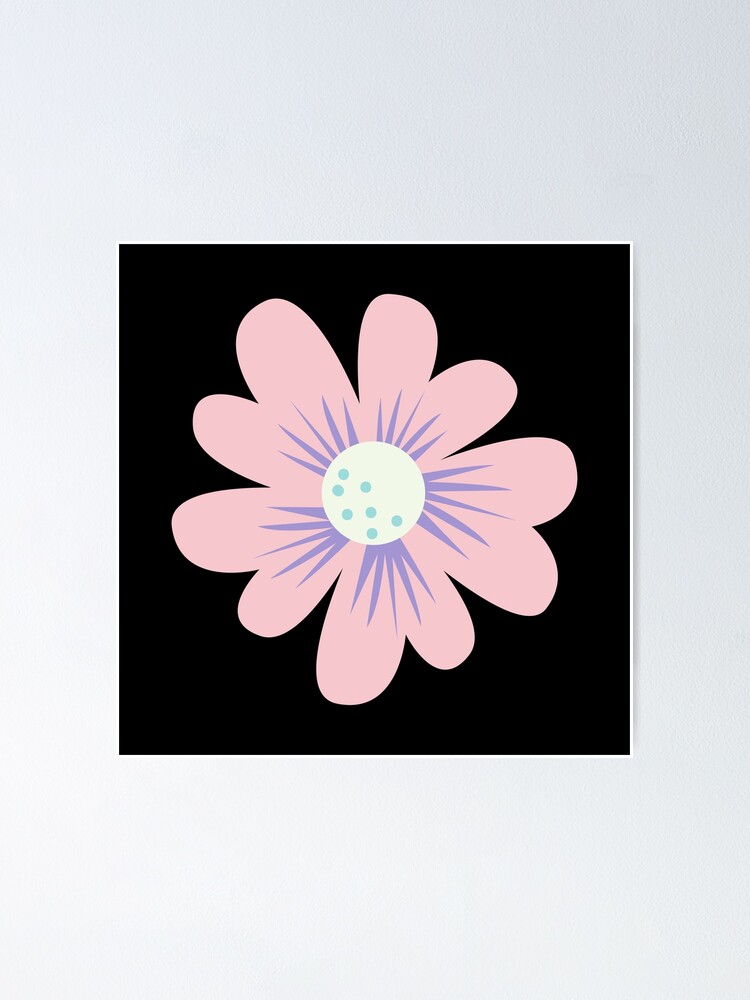 "FLOWER STICKER, aesthic, indie aesthetic, pastel aesthetic" Poster by ...
