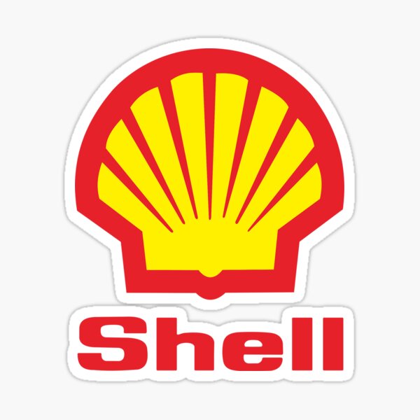 "Shell Logo" Sticker for Sale by messiyahcarrol | Redbubble