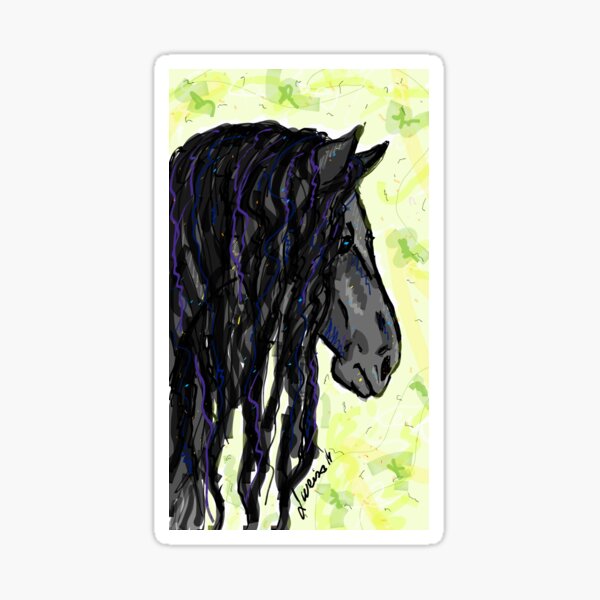 "Friesian" Sticker for Sale by JenMWeiss | Redbubble