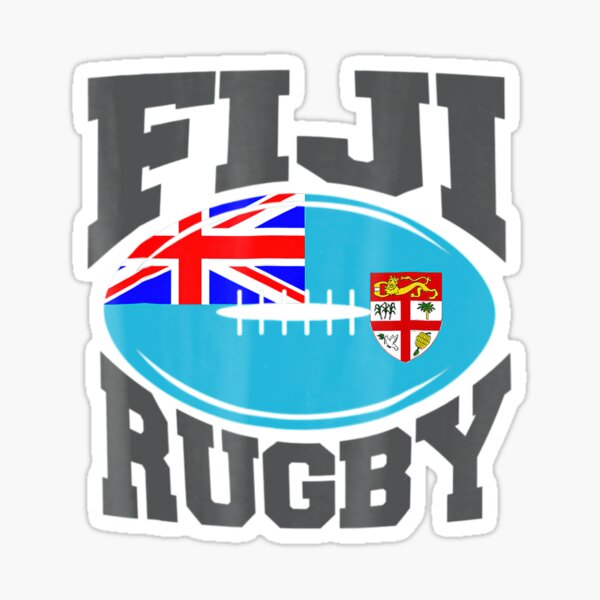 "Fiji Flag Rugby Jersey TPlayer Sports Men Women Gift " Sticker for ...