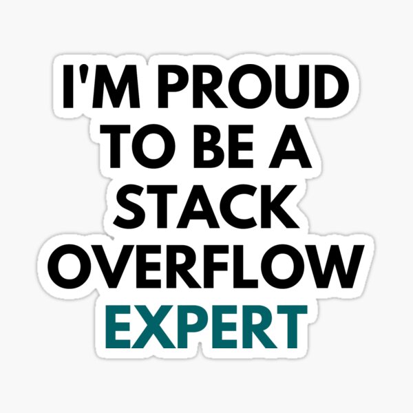 "Stackoverflow Coding & Software Developer Expert" Sticker for Sale by ...