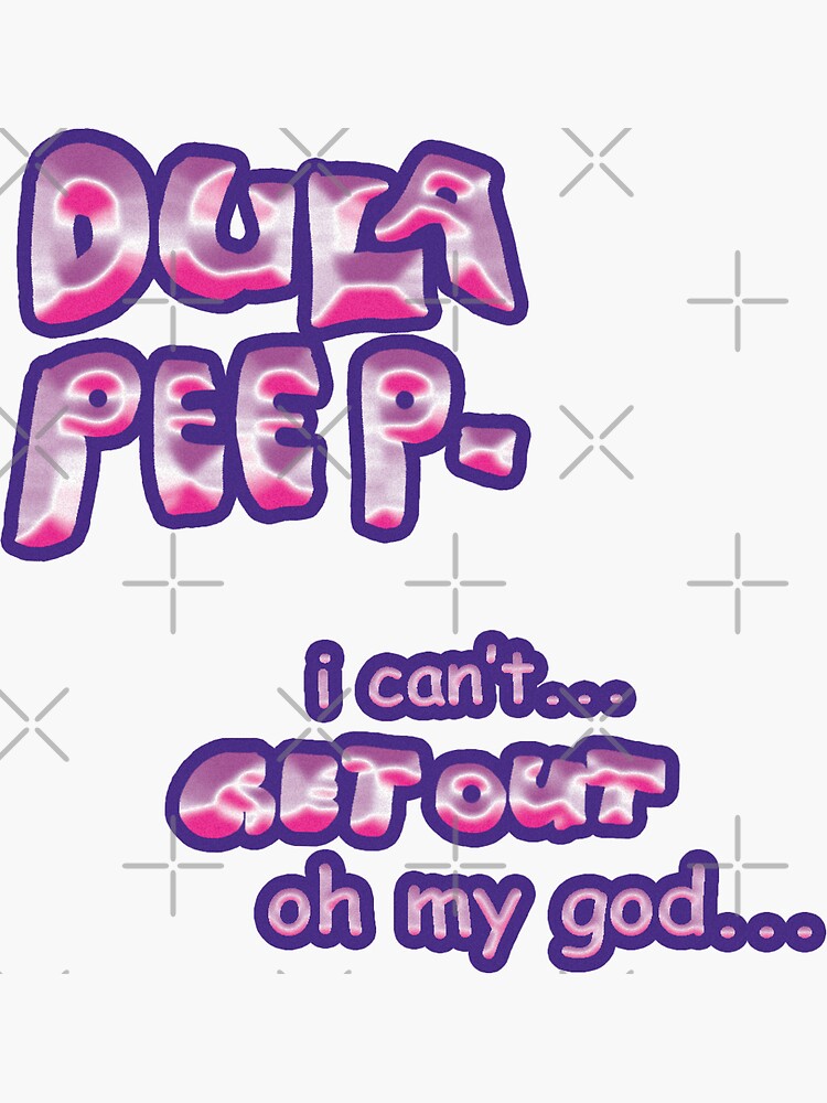 "DULA PEEP- Wendy Tik Tok Audio" Sticker by smilefenn | Redbubble