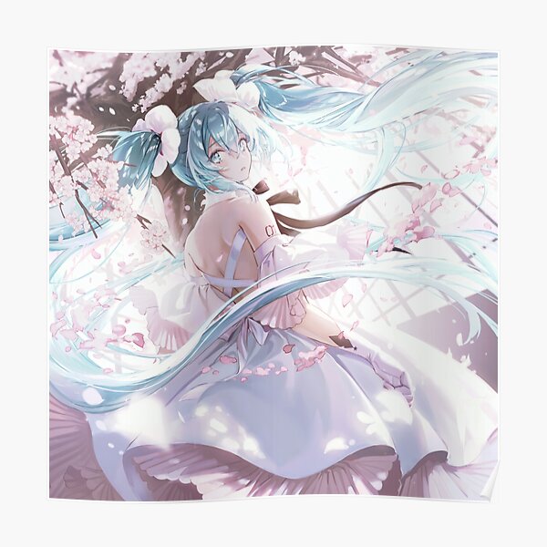 "Hatsune Miku Sakura Edition " Poster for Sale by BigKangaros | Redbubble