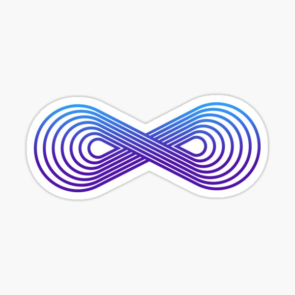 "Infinity Loop" Sticker by JahidMunna | Redbubble