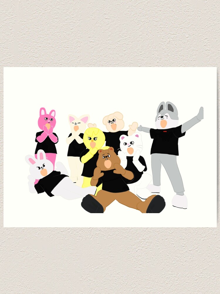 "Stray Kids skzoo" Art Print by MomosDrawing | Redbubble