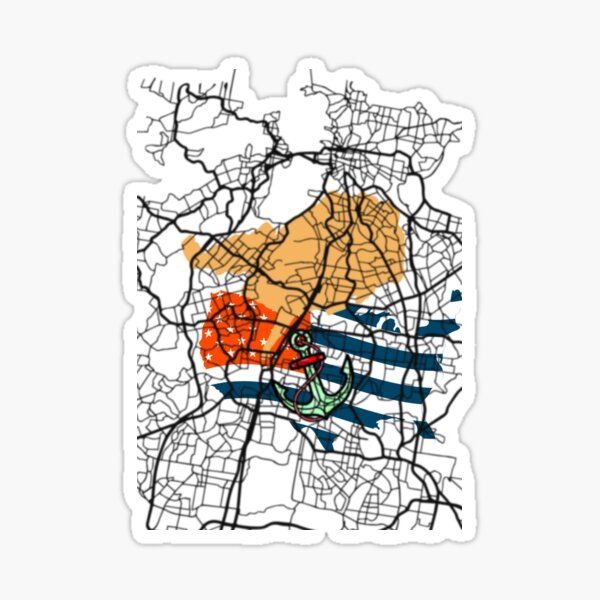 "t-Shirts Anchor maps" Sticker for Sale by Rosa1977 | Redbubble