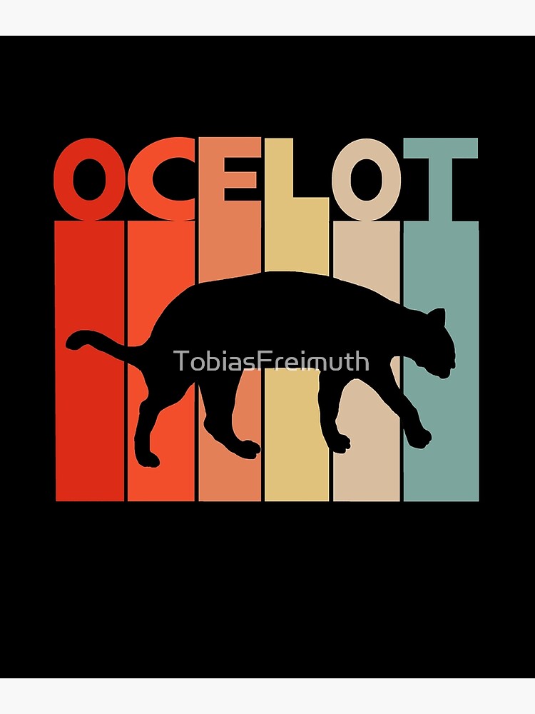 Cute ocelot ladies lover design gift Premium Matte Vertical Poster sold ...