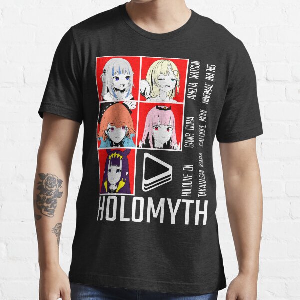 "Hololive EN Holomyth Red Panel" T-shirt for Sale by UDTee | Redbubble ...
