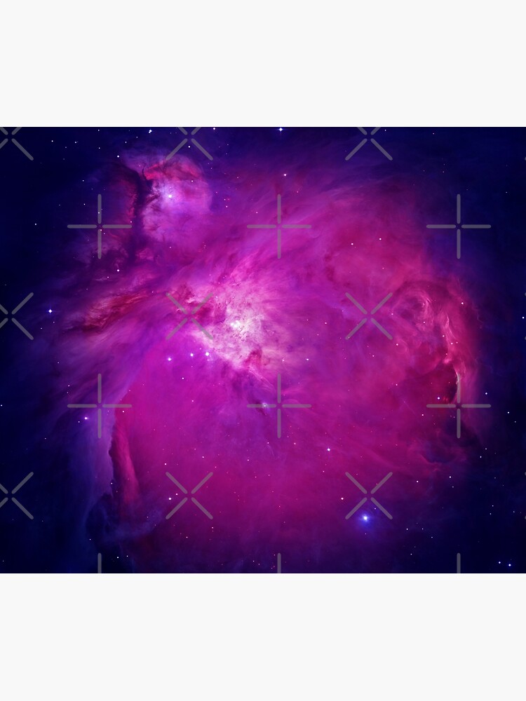 "The Orion Nebula (Messier 42) in neon pink. Stars of a planet and ...