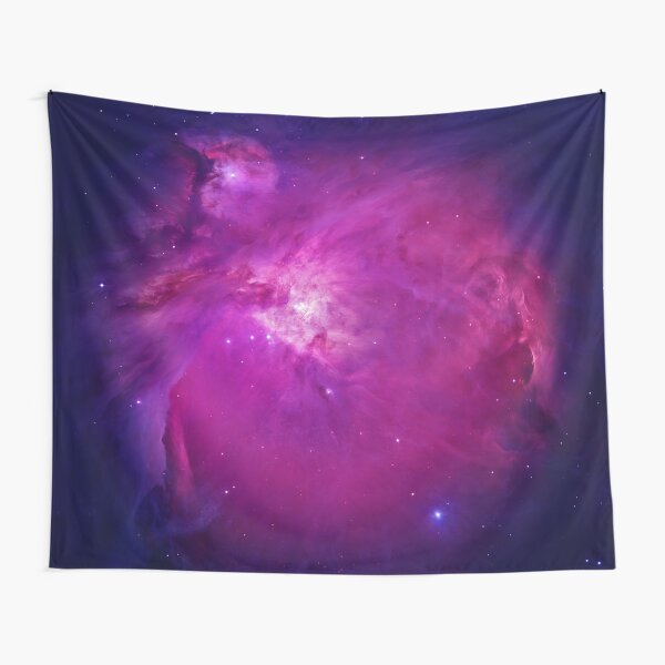 "The Orion Nebula (Messier 42) in neon pink. Stars of a planet and ...