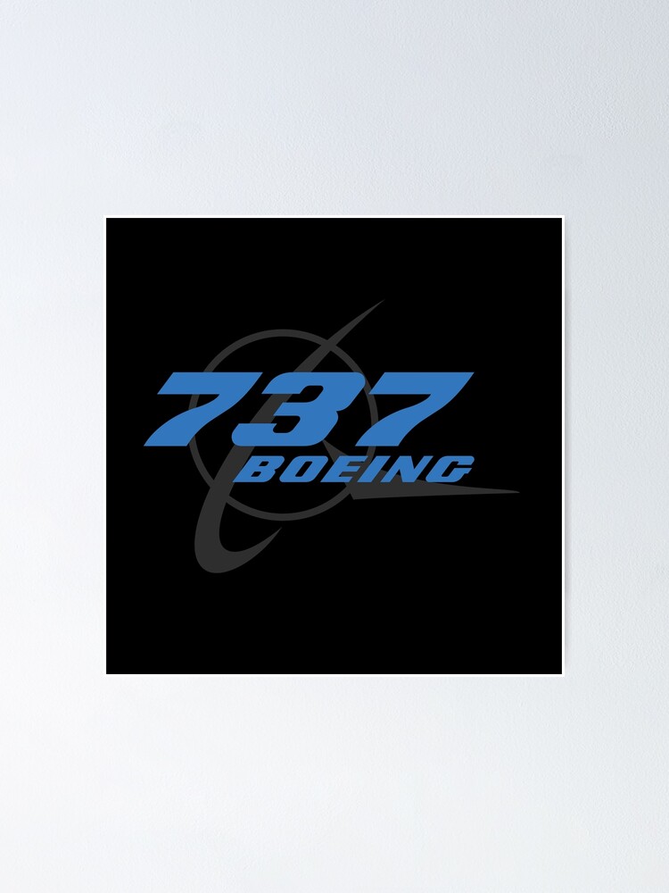 "Boeing 737" Poster for Sale by Joel-Designs | Redbubble