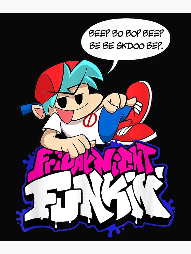 "Friday night funkin beep bo bop beep T-Shirt" Art Print by Lukifo-Mana ...