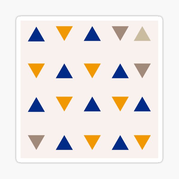 "small triangles" Sticker for Sale by ByRachel | Redbubble