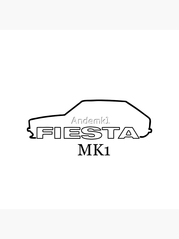 "MK1 FIESTA" Sticker for Sale by Andemk1 | Redbubble
