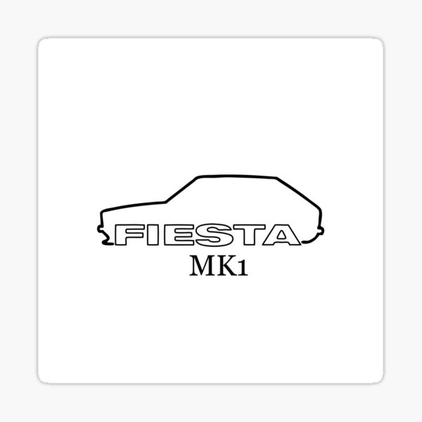 "MK1 FIESTA" Sticker for Sale by Andemk1 | Redbubble