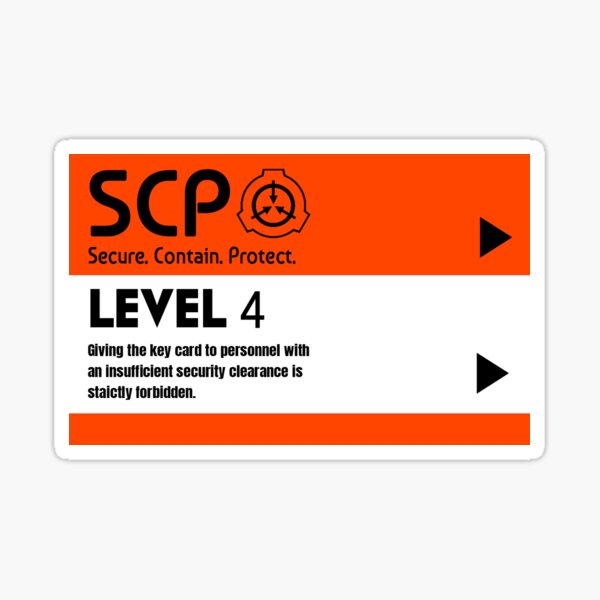 Card Stickers SCP Special Containment Procedures Foundation, 43% OFF