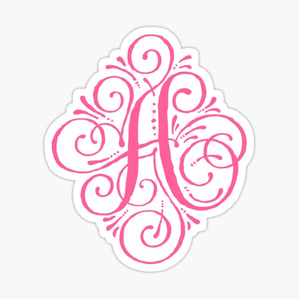 "Monogram Letter A" Sticker for Sale by junkydotcom | Redbubble