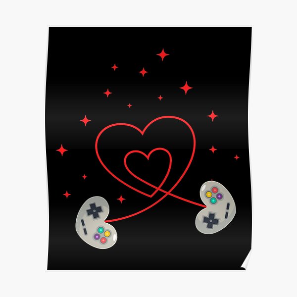 "Gamer Valentines Day Celebration Console Arcade Gaming Heart Love ...