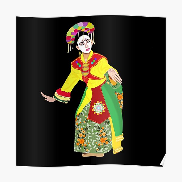 "Betawi Dancer" Poster by Ilpiccololupo | Redbubble