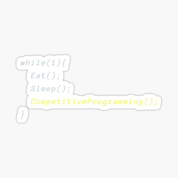 "Competitive Programming" Sticker for Sale by Mechashadow | Redbubble